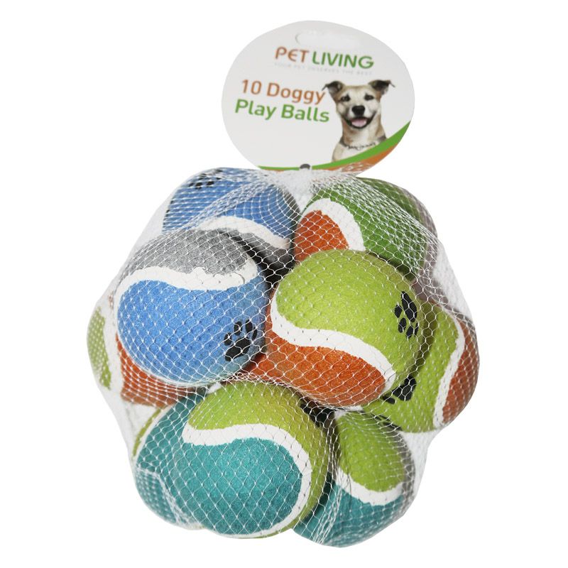 10pk Doggy Play Balls Assorted Colours – Quality Discounts