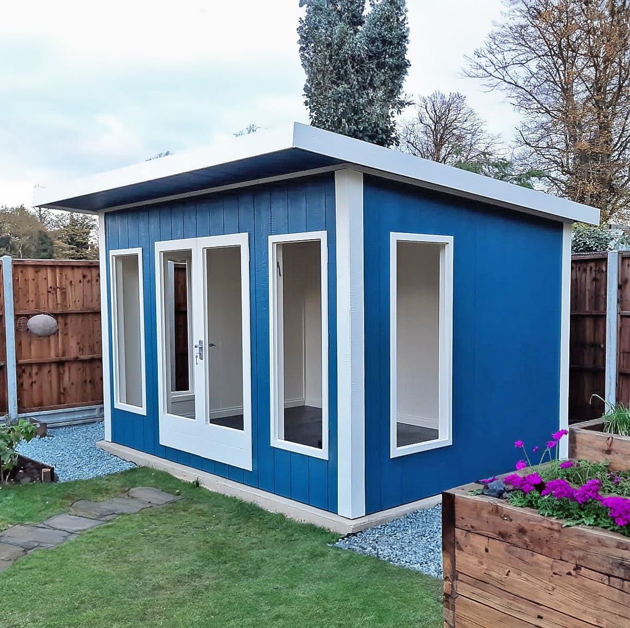 Shire Cali 8' 5" x 12' Pent Garden Office - Premium Wax Board only 7499 ...