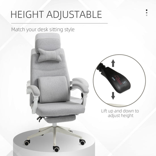Vinsetto High Back Home Office Chair with Footrest – Quality Discounts