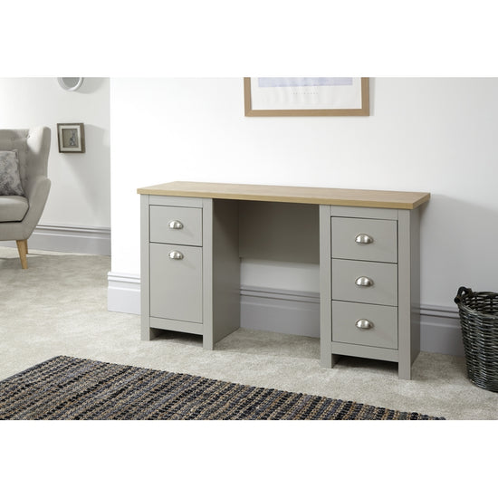 Lancaster Desk Grey 4 Drawers 1 Door only 149.0 – Quality Discounts