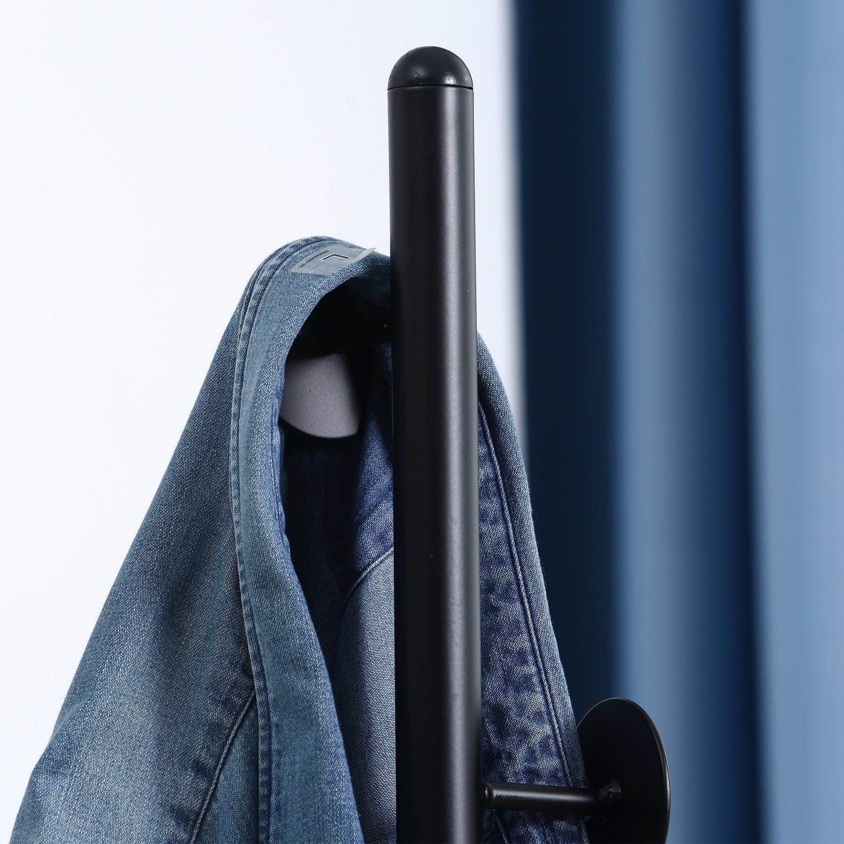 Homcom Slimline Metal Coat Stand With Round Hooks - Black only 32.49 ...