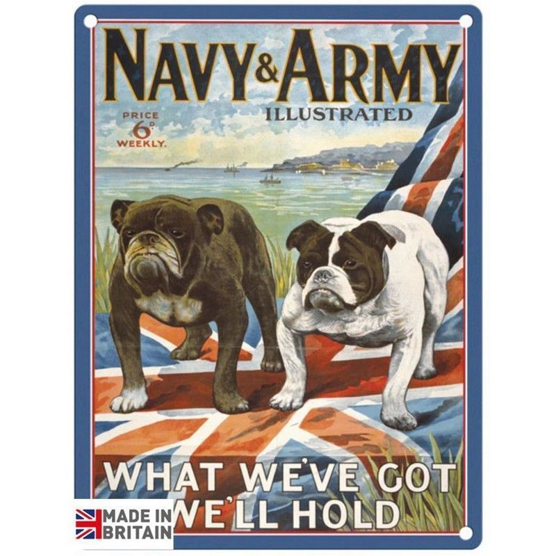 Vintage Navy & Army Sign Metal Wall Mounted - 60cm – Quality Discounts