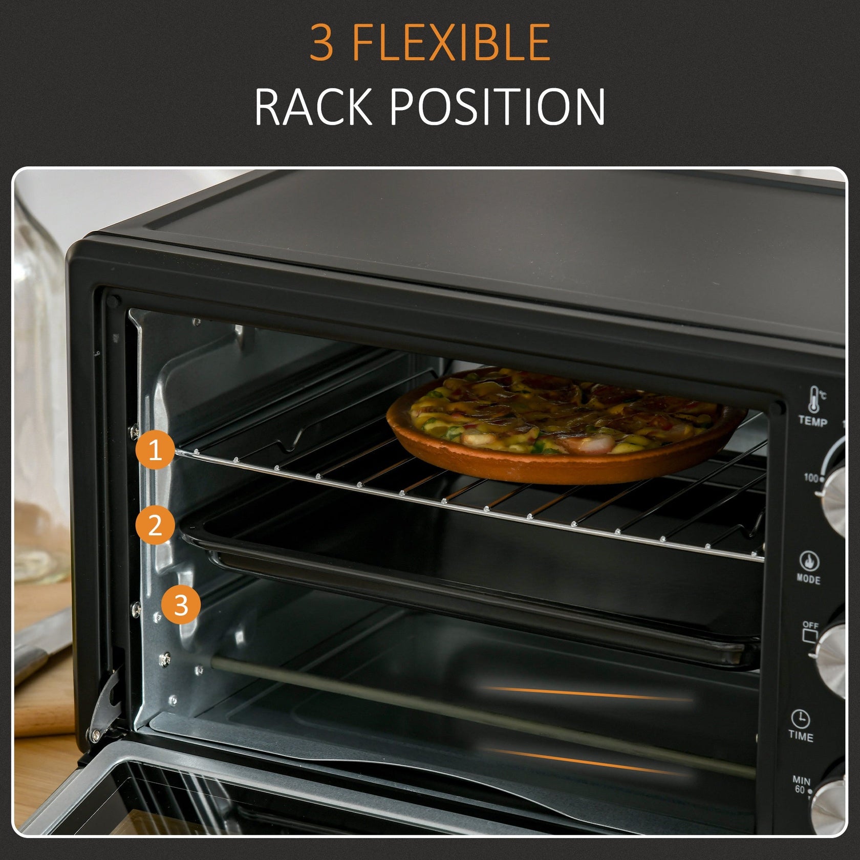 21L 230C Mini Oven With Timer Black by Homcom only 44.99 – Quality Discounts